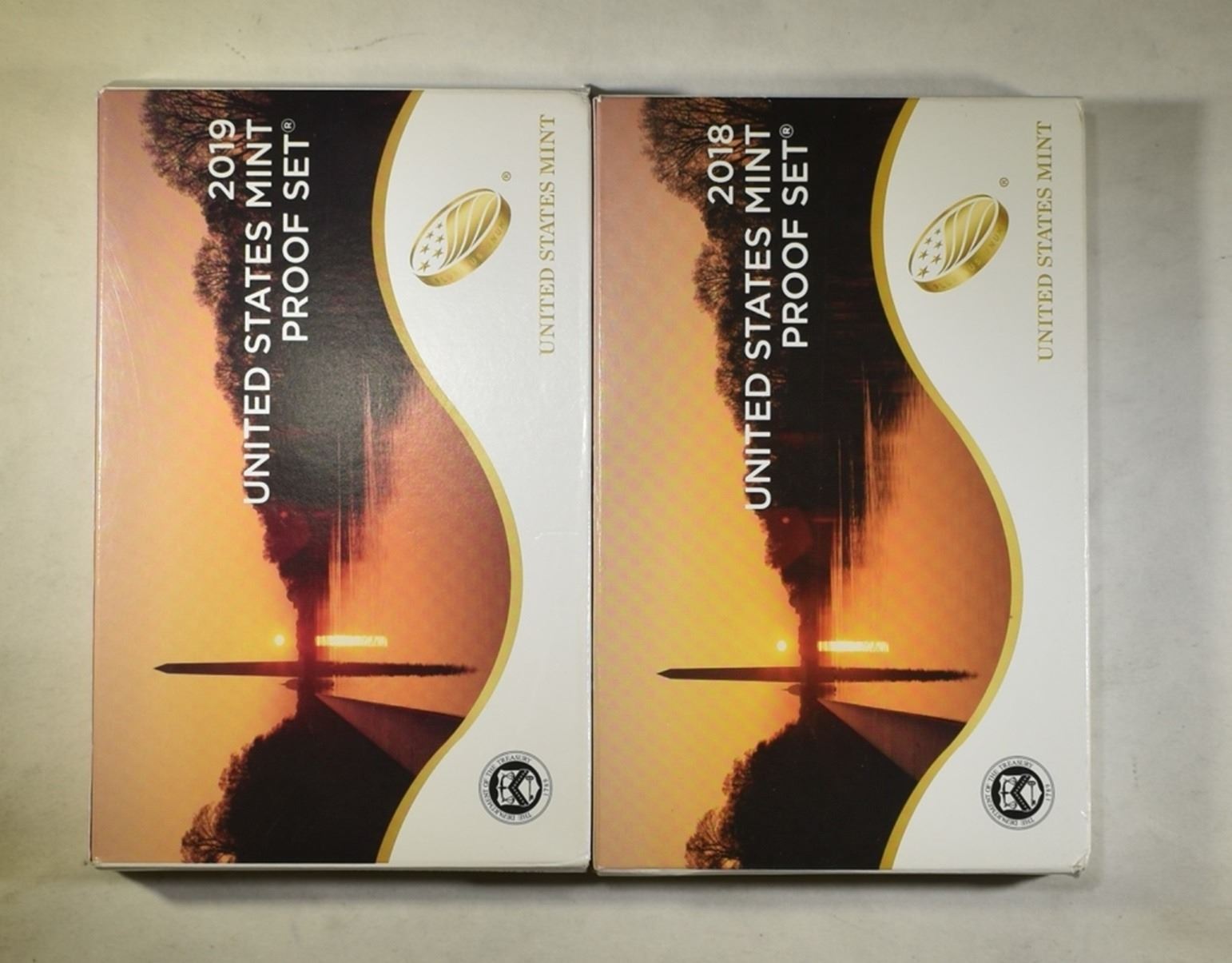 2018 & 2019 PROOF SETS IN ORIG PACKAGING