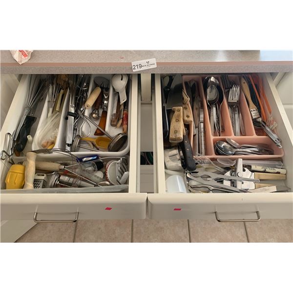Assorted Cutlery And Cooking Utensils Beck Auctions Inc