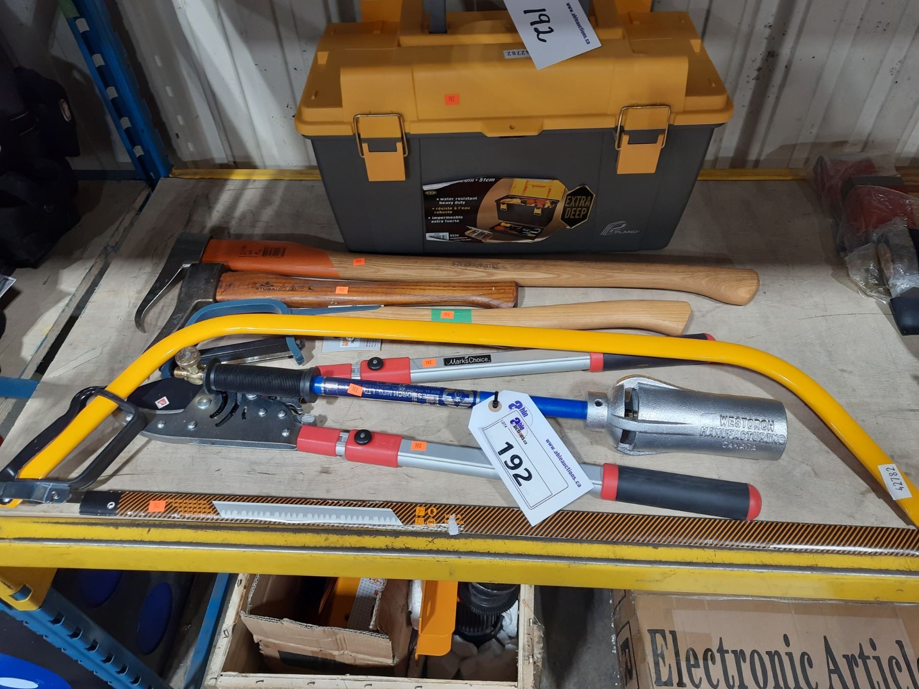 TOOLBOX PICK AXES HAND SAWS CLAMP TRIMMER WESTORCH ROOFING TORCH TOOLBOX PICK AXES HAND SAWS CLAMP TRIMMER WESTORCH ROOFING TORCH