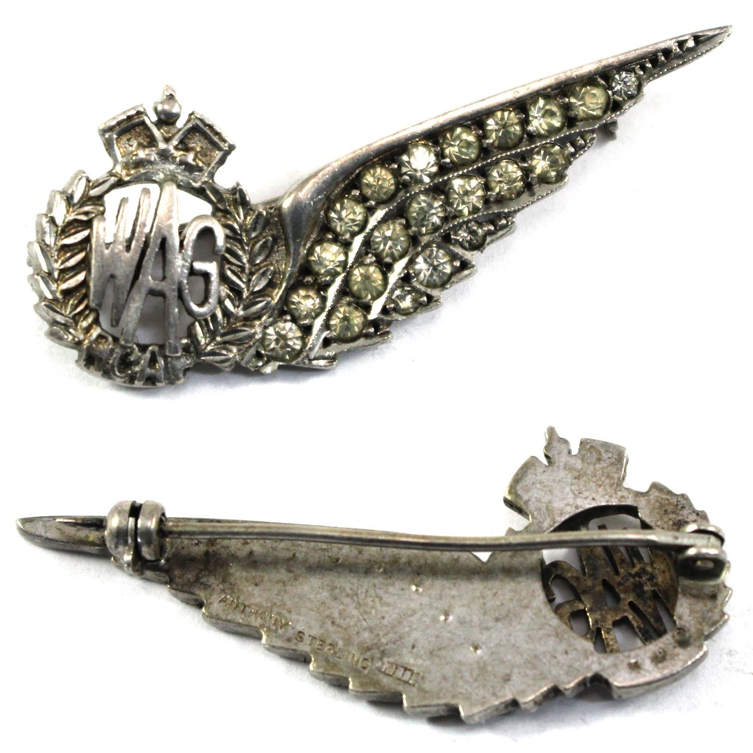 WWII Wireless Air Gunner Royal Canadian Air Force Sweetheart Wing ...
