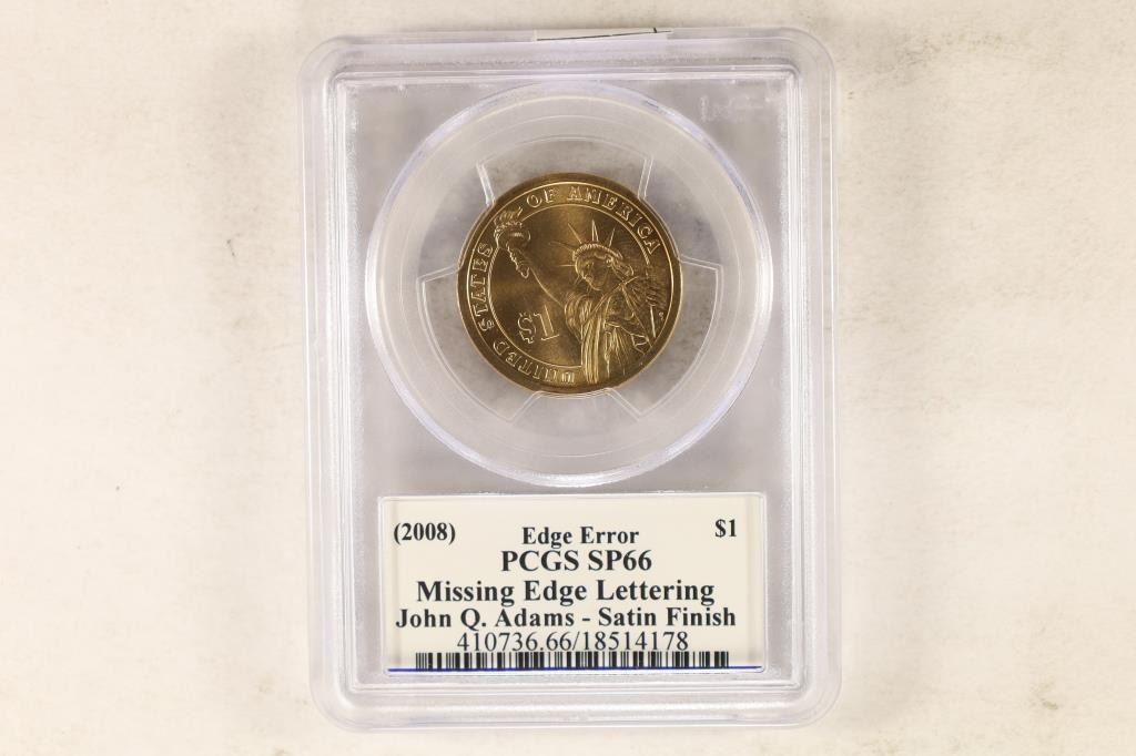 ERROR MISSING EDGE LETTERING 2008 PRESIDENTIAL