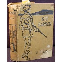 1889 "THE LIFE OF KIT CARSON" HARDCOVER BOOK - Cov