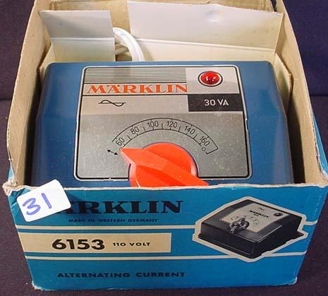 VINTAGE MARKLIN TRANSFORMER NO. 6153 IN ORIG. BOX