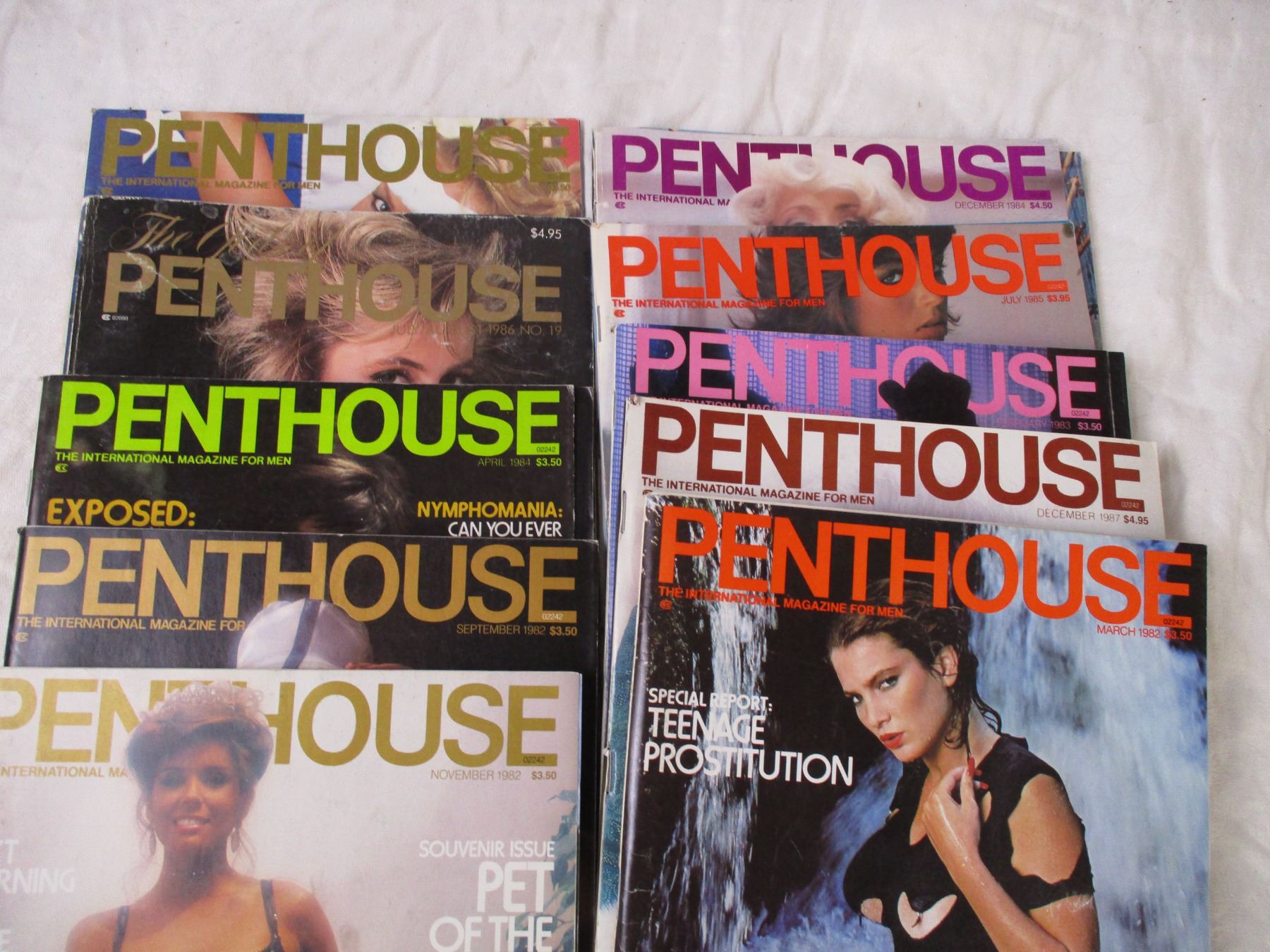 10 1980s Penthouse Magazine Bodnarus Auctioneering