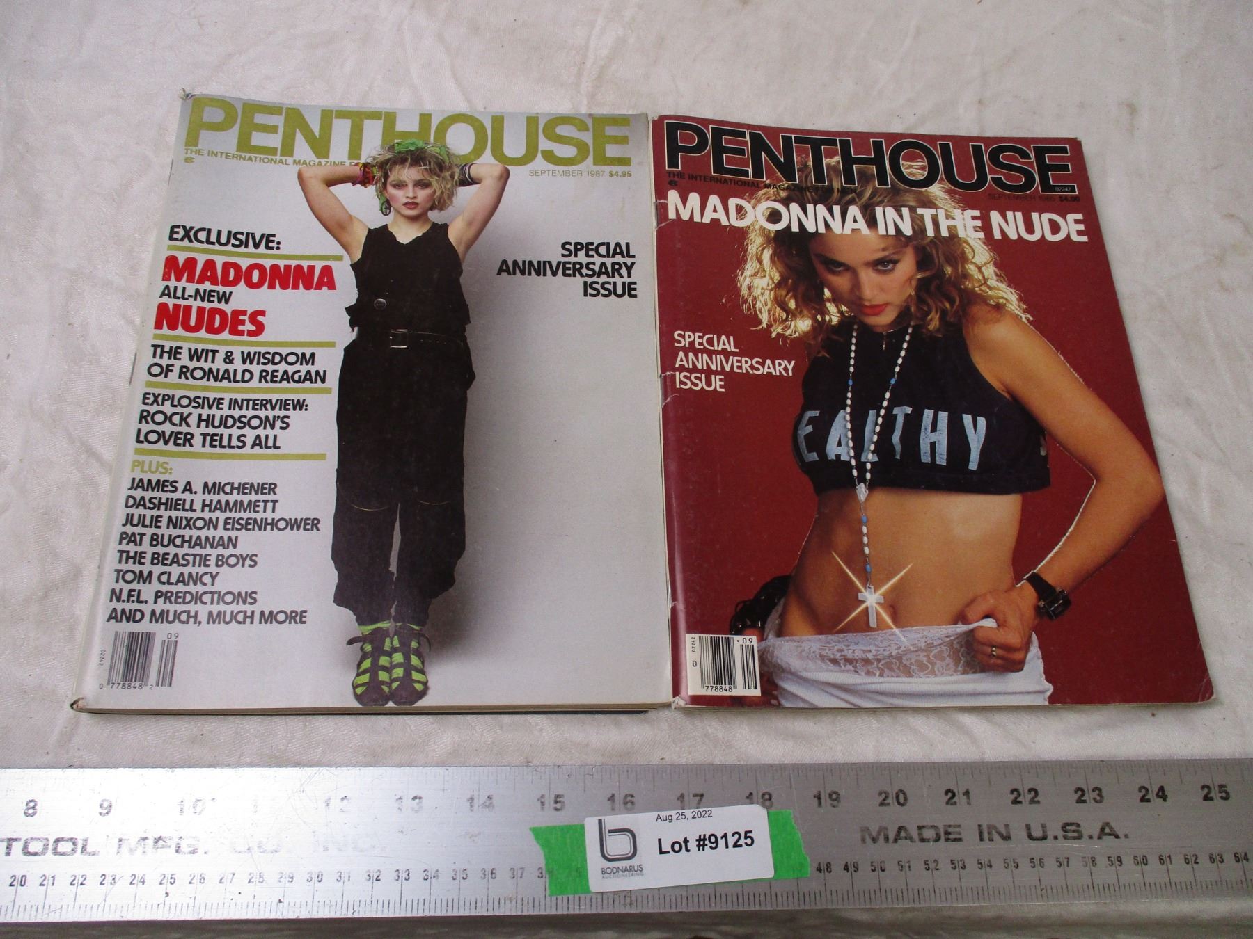 (2) Penthouse - 1985 Madonna + 1987 Madonna Special Anniversary issue