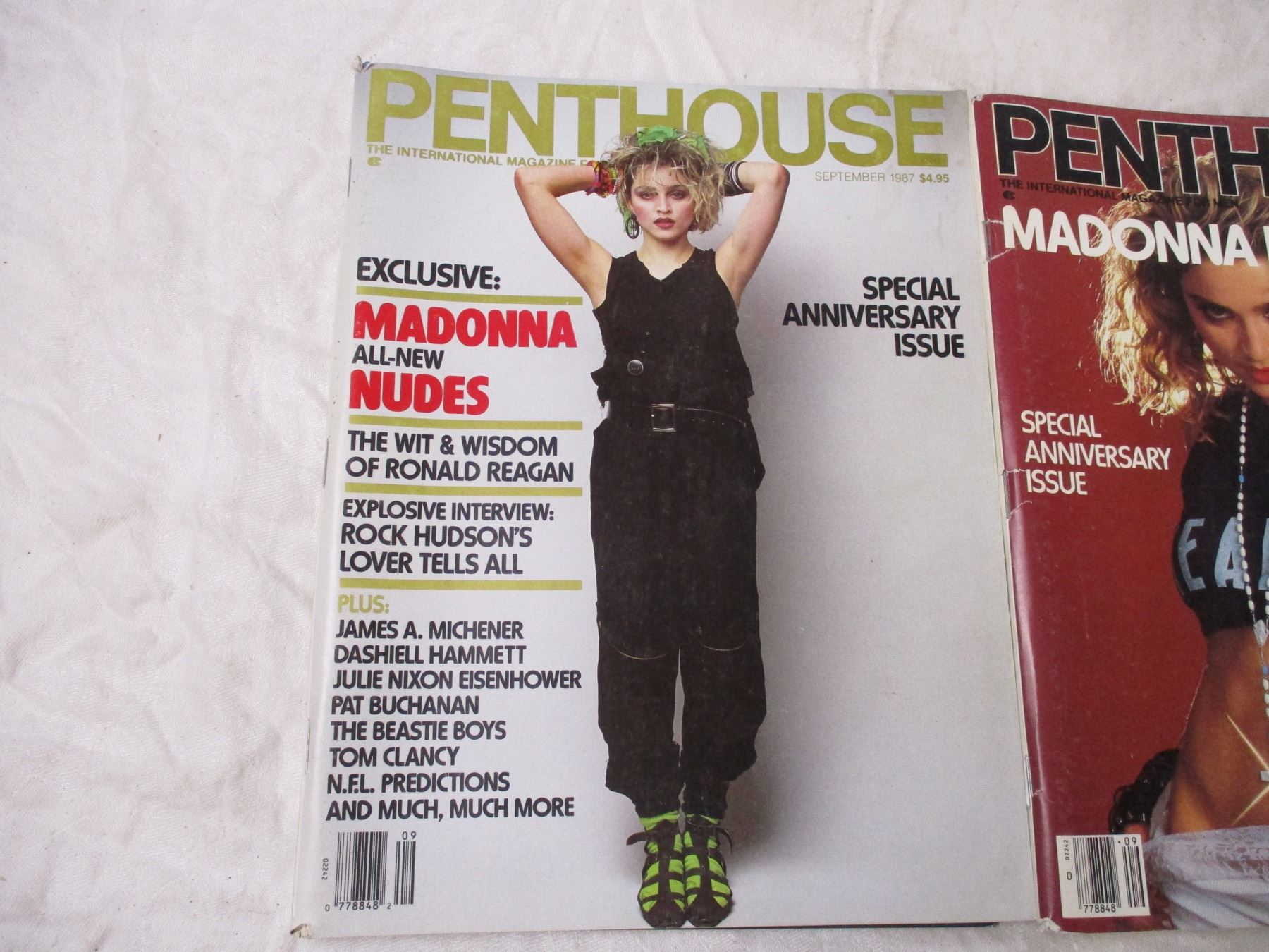 (2) Penthouse - 1985 Madonna + 1987 Madonna Special Anniversary issue