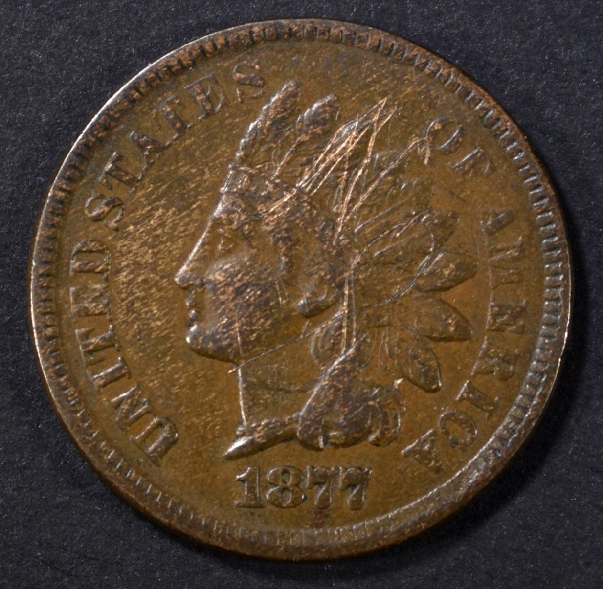 1877 INDIAN CENT XF