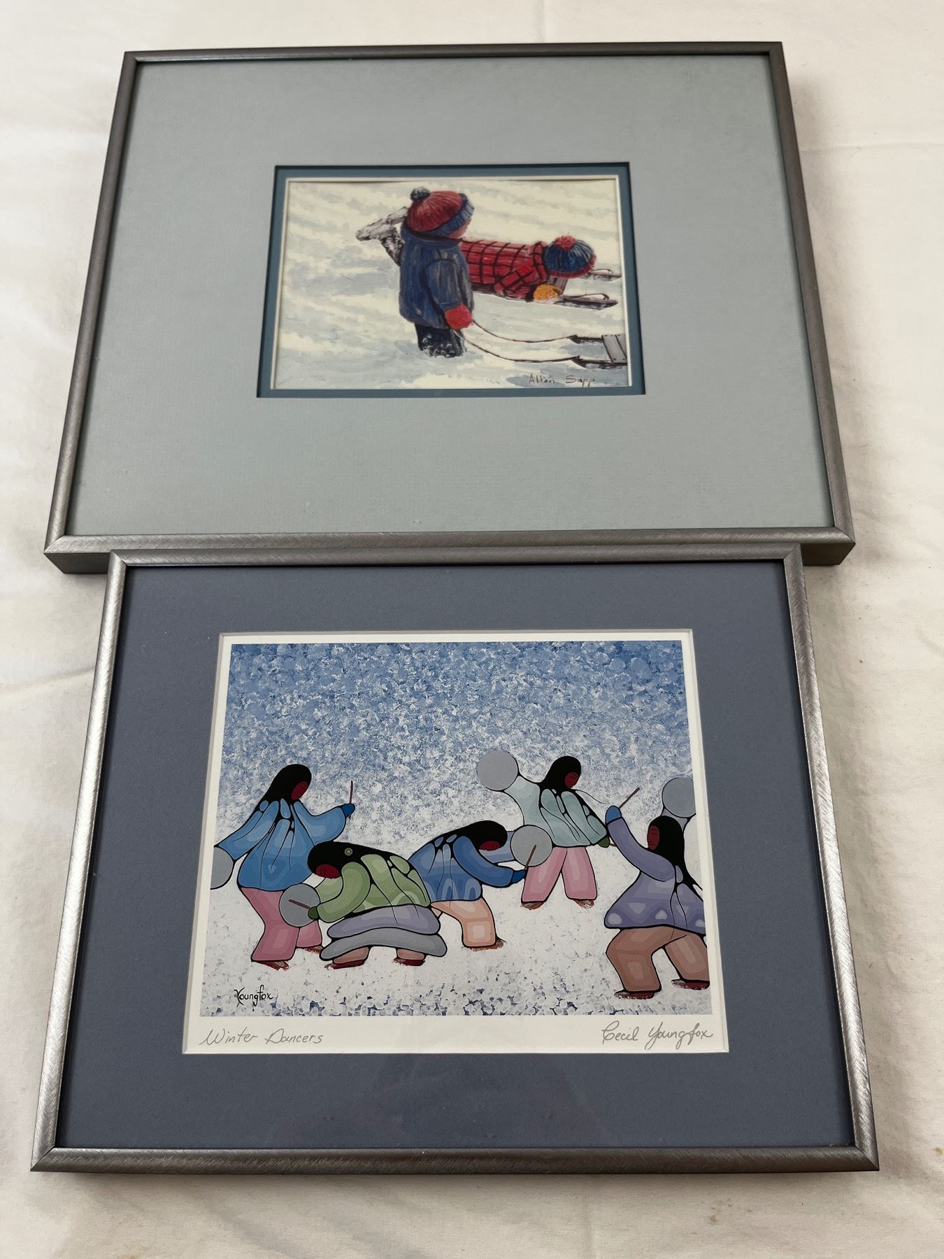 Cecil Youngfox "Winter Dancers" and Allen Sapp