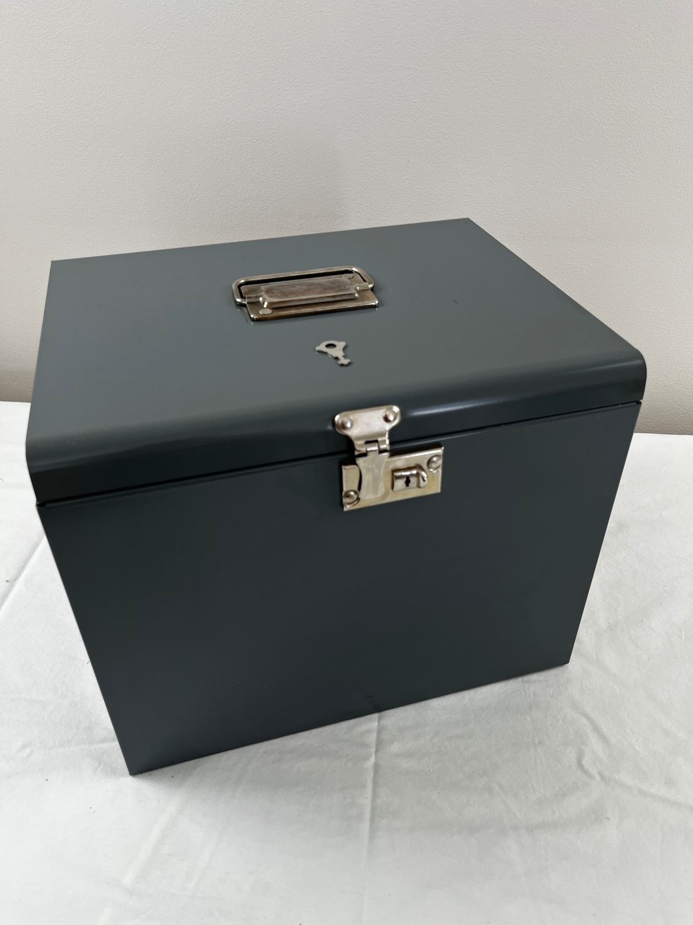 Vintage Metal File Box