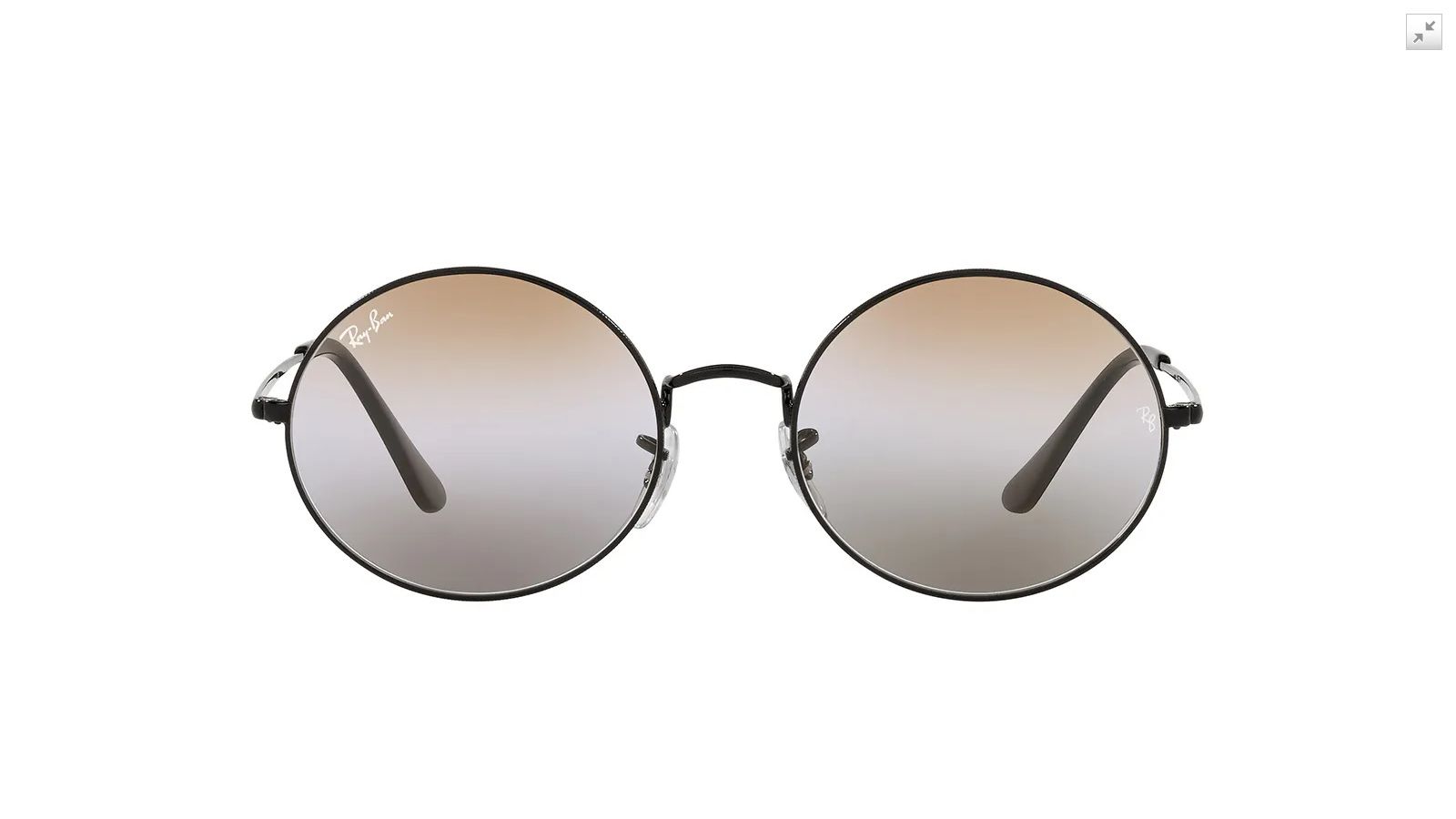 NEW RAY-BAN OVAL 1970 BI GRADIENT PINK/BROWN UNISEX SUNGLASSES 54MM ...