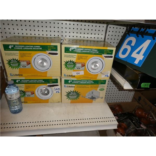 4-Liteline 4" recessed lighting combo 120V