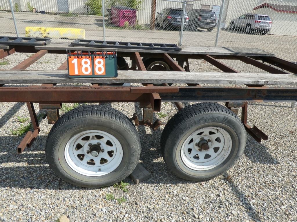 Fifth Wheel Flat Deck Trailer Tandem Axle with vin