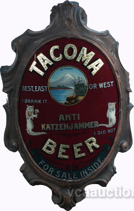 Tacoma Beer, Anti Katzenjammer Oval Curved Reverse Glas
