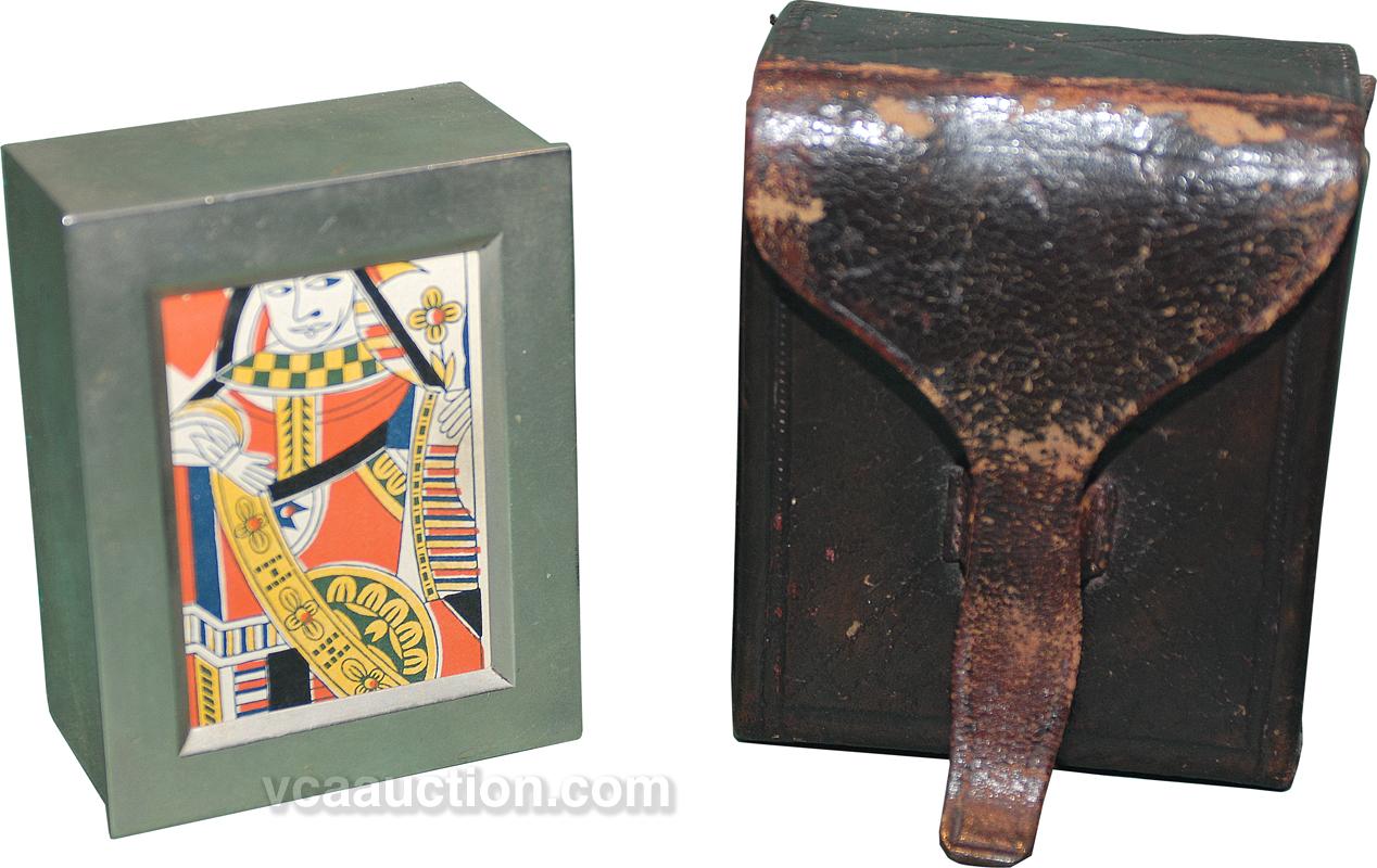 George Mason, Denver Faro Box & Leather Case - Square