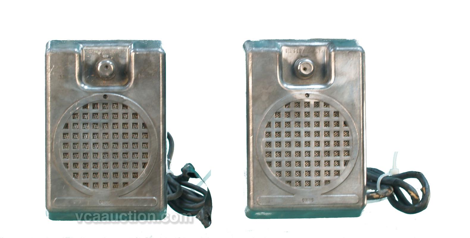 Lot Of 2: Pair Of Old Drive-In Movie Theatre Speakers M