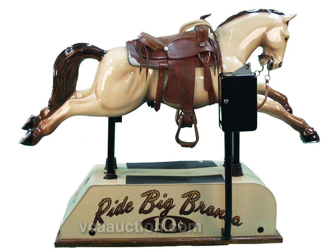 Coin-Op "Ride Big Bronco" Bucking Horse Kiddie Ride
