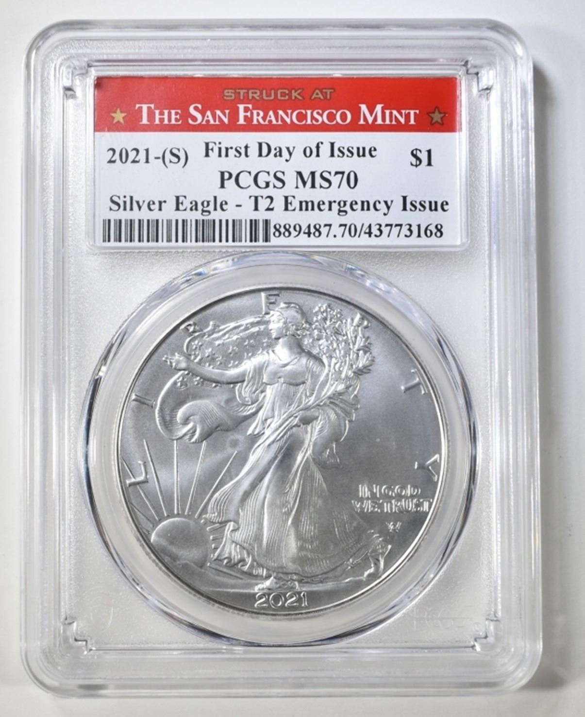 2021 (S) ASE FIRST DAY EMER ISSUE T2 PCGS MS 70