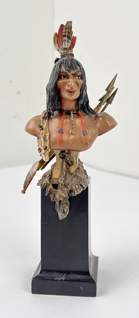 Franz Bergman Cold Painted Indian Bust