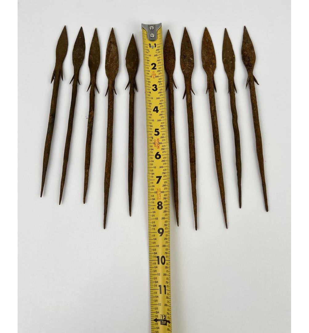 African Iron Metal Spear Points