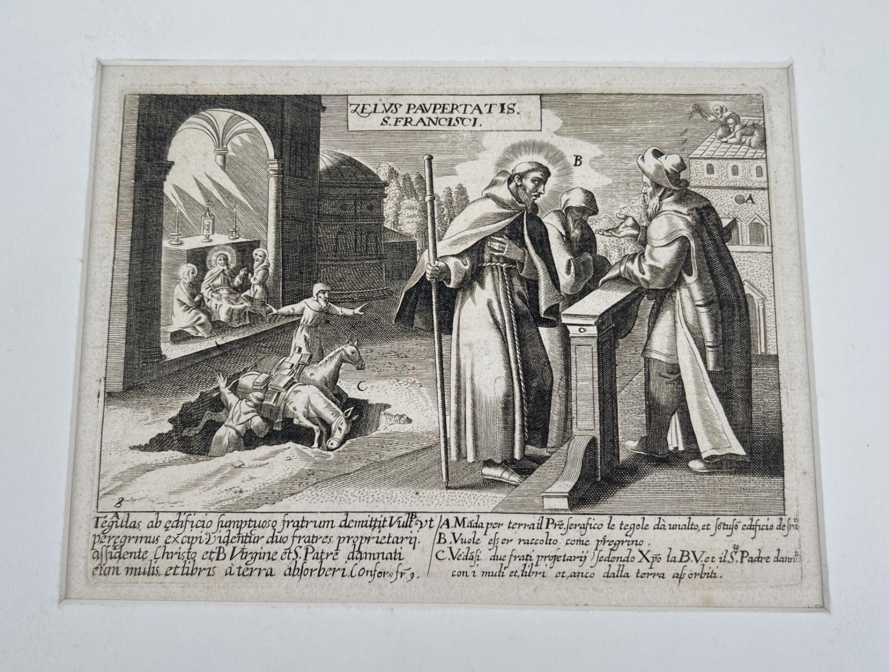 Otto Venius Van Veen St Francis Book Engraving
