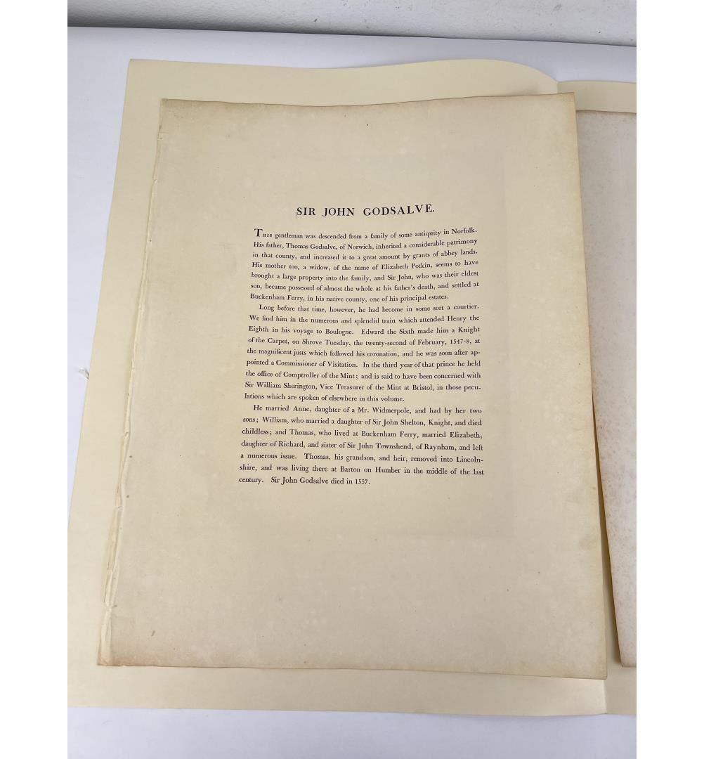 Sir John Godsalve Engraving Bartolozzi