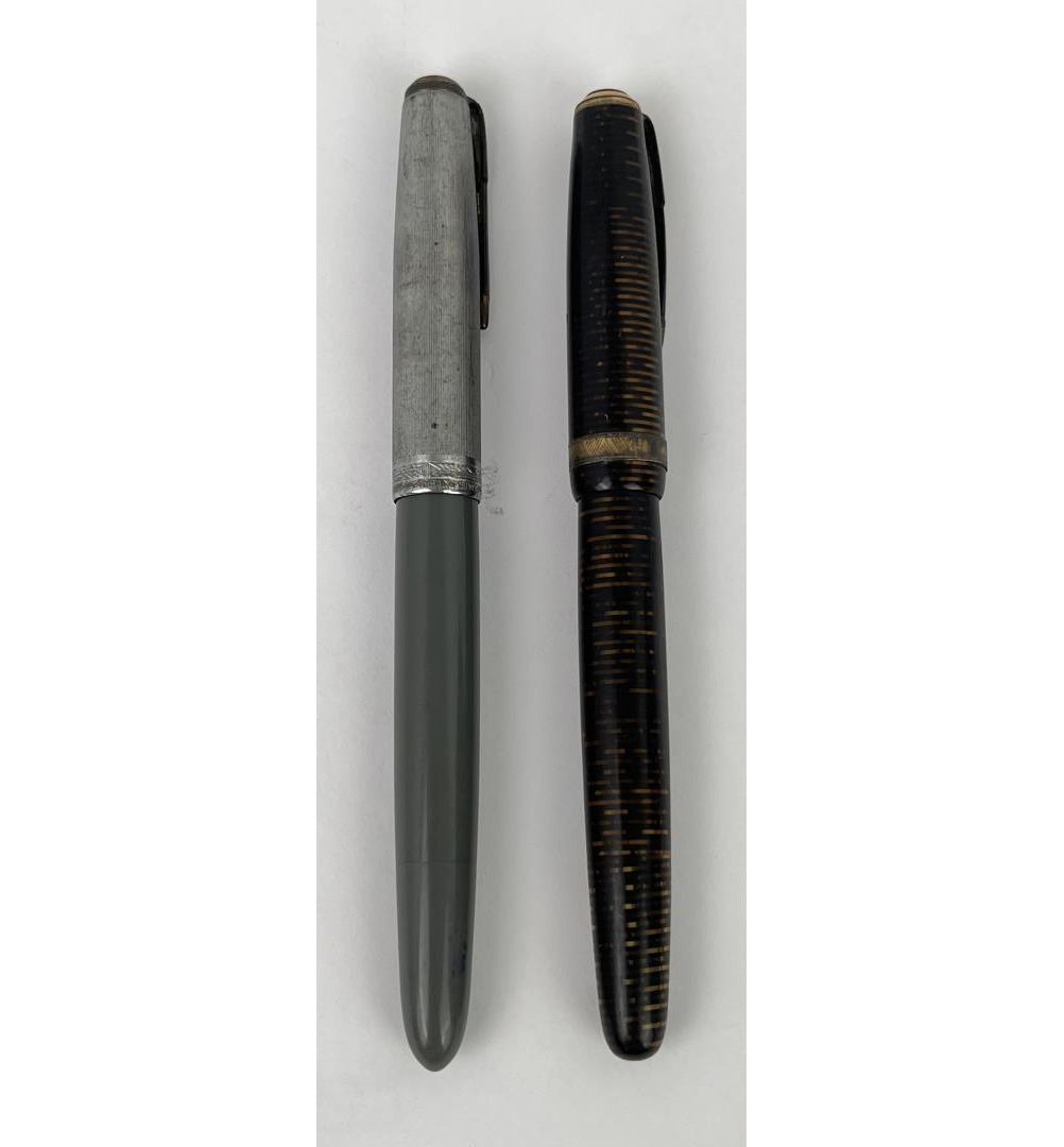 Pair of Parker Blue Diamond Fountain Pens