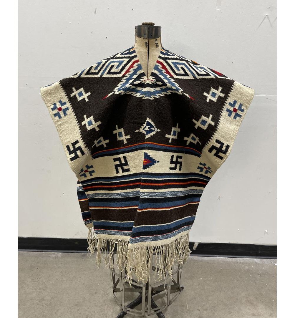 Mexican Woven Poncho Rug