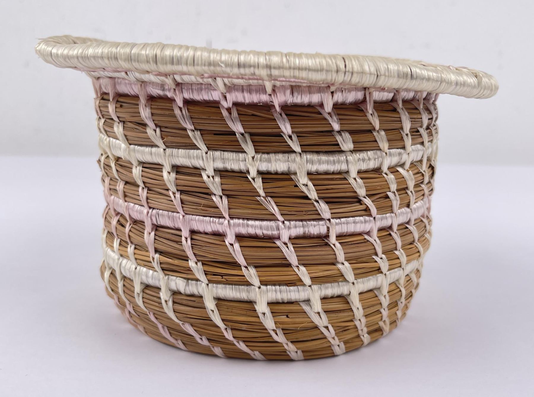 Native American Indian Pine Needle Basket