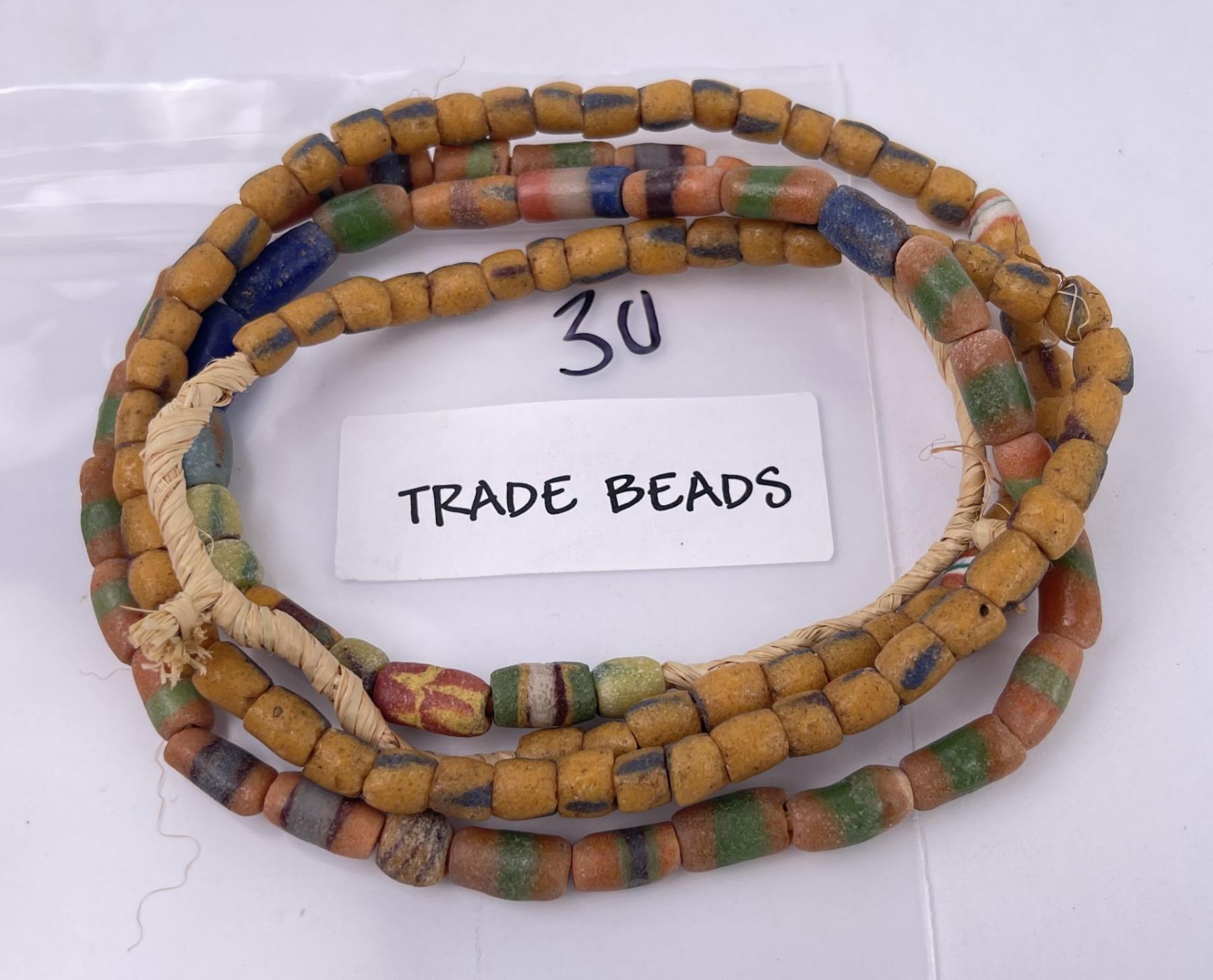 Antique Native American Indian Glass Trade Beads
