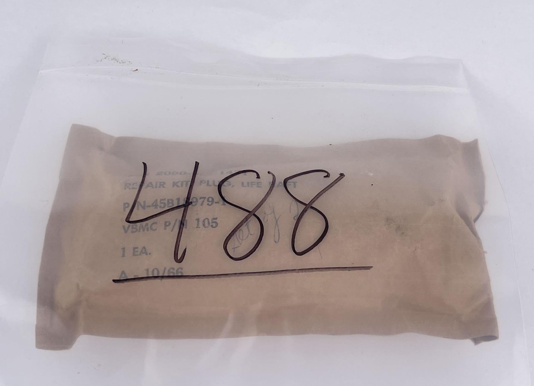 Vietnam War Life Raft Repair Kit Plugs