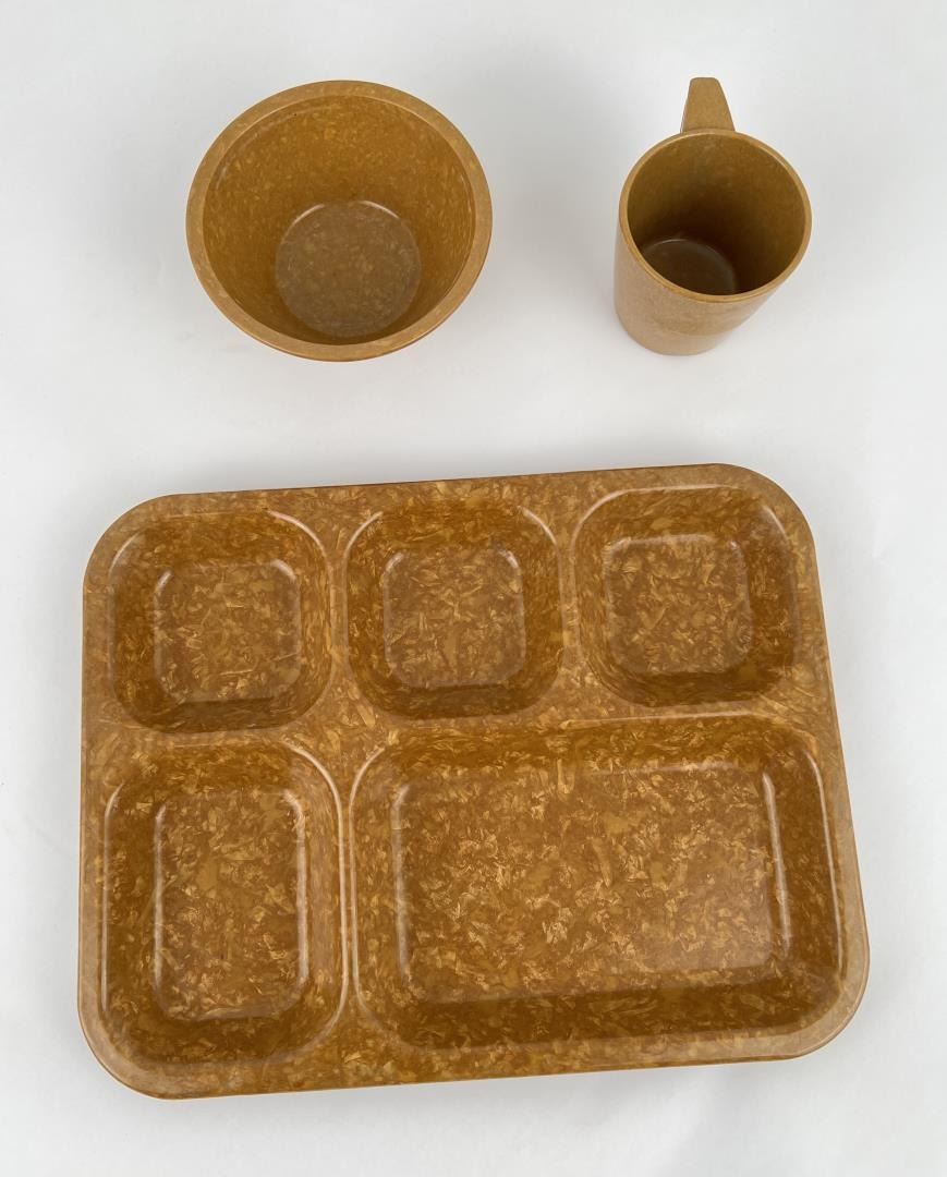 US Military Mess Hall Tray, Bowl And Cup
