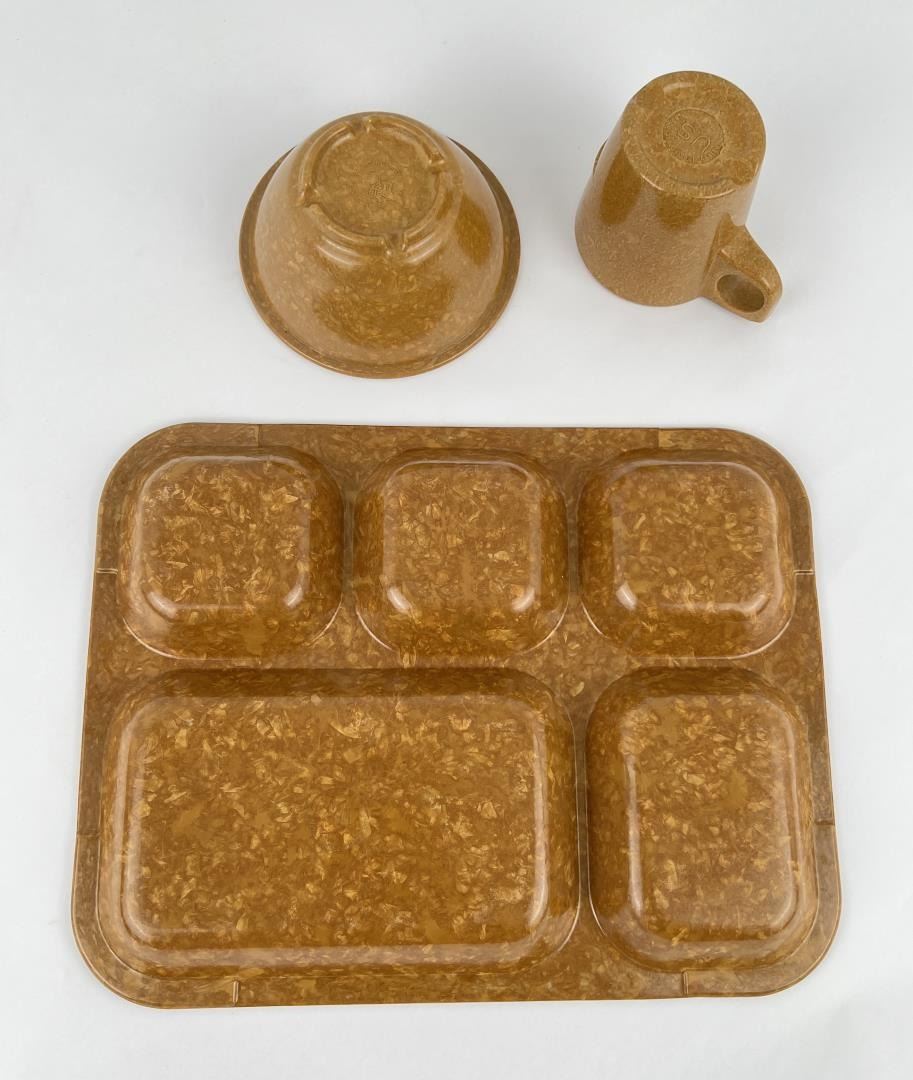 US Military Mess Hall Tray, Bowl And Cup
