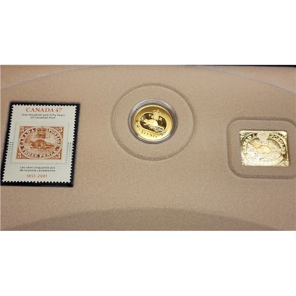 2001 3 Cents Stamp Coin Set Special Sterling Silver With 24 karat 2001-3-cents-stamp-coin-set-special-sterling-silver-with-24-karat