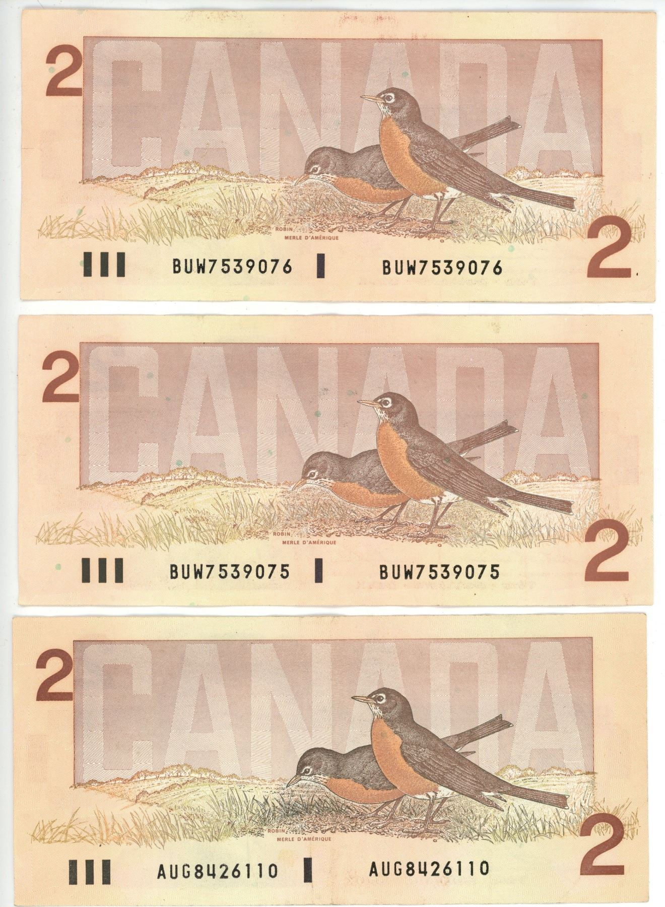 3 X 1986 Canada Dollar Bills Schmalz Auctions 3-x-1986-canada-dollar-bills-schmalz-auctions