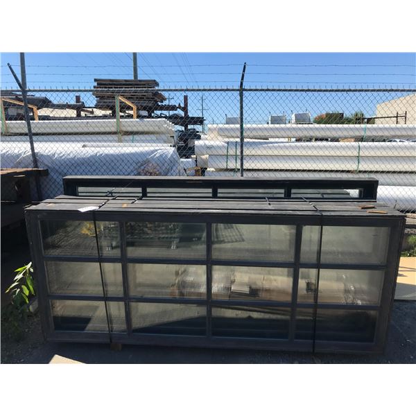 15 Approx 9x4 Wood Framed Double Glazed Glass Windows
