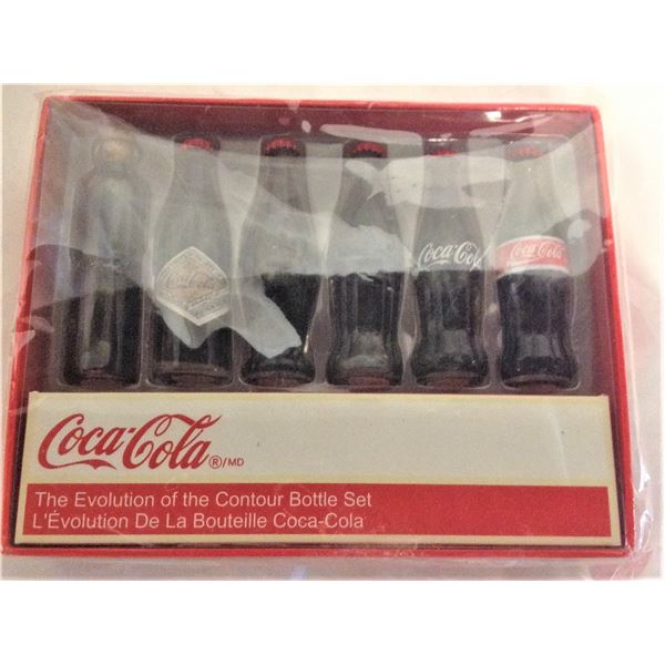 Evolution of the Coke Bottle Boxed Set Miniature 1899 Thru 1986 ...