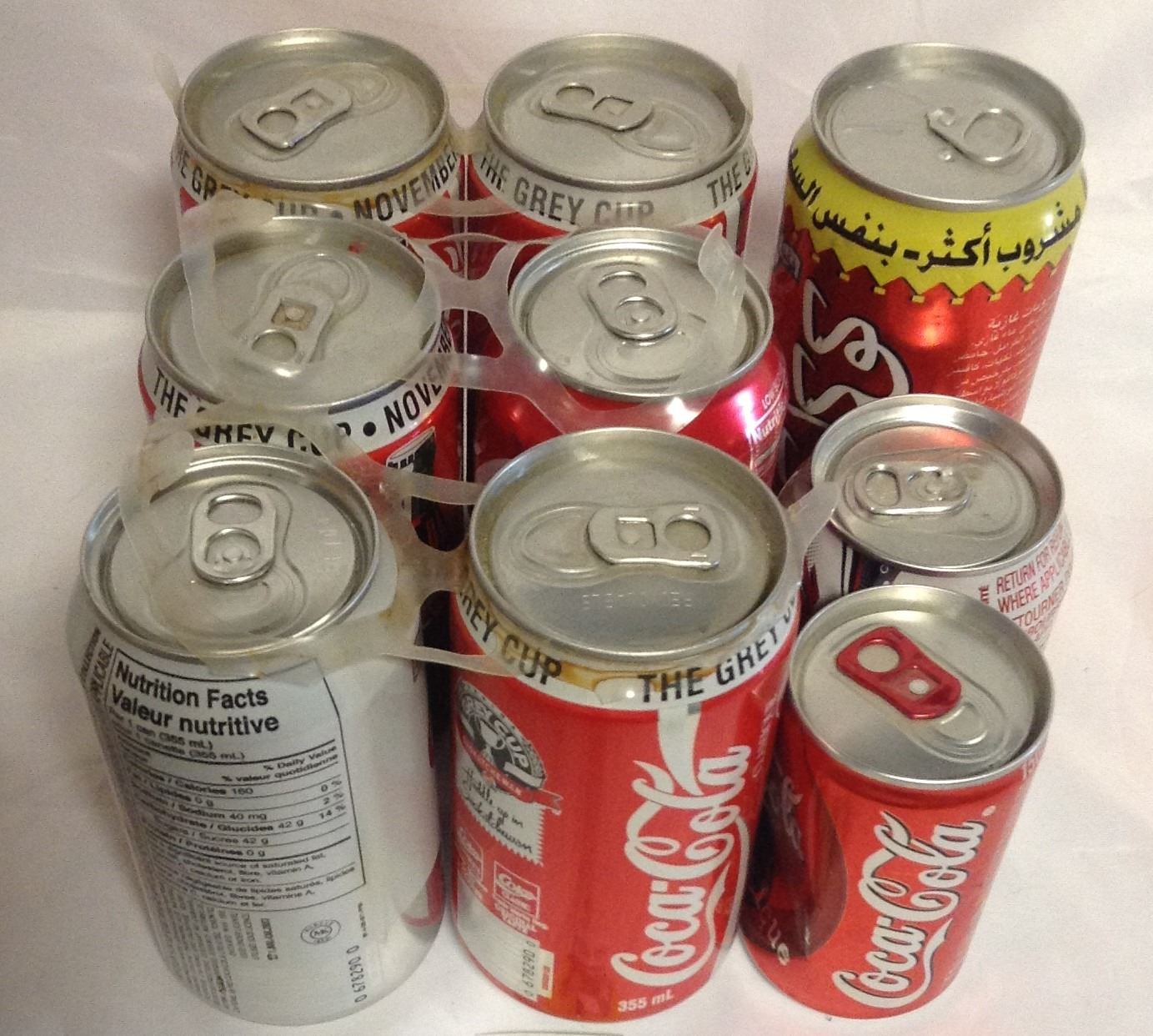 Collection of Coca Cola Cans