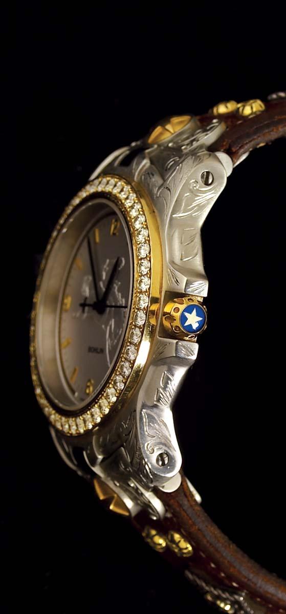 Bohlin Stainless & 18K Watch with Diamonds