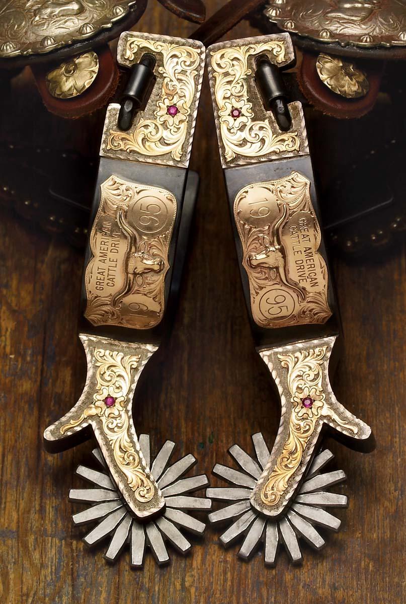 Marlin Spurgeon Silver & Gold Spurs
