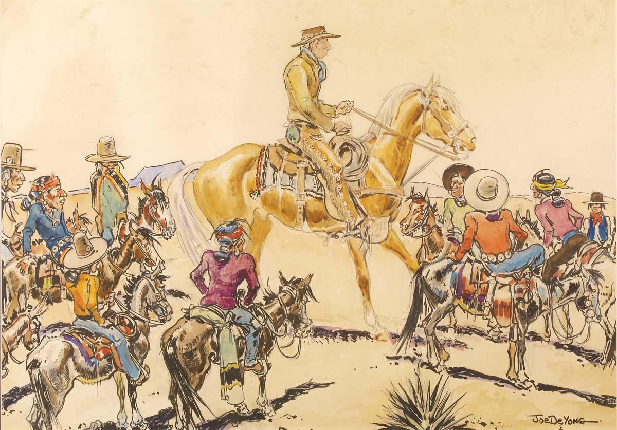 Joe DeYong Watercolor (1894-1975)