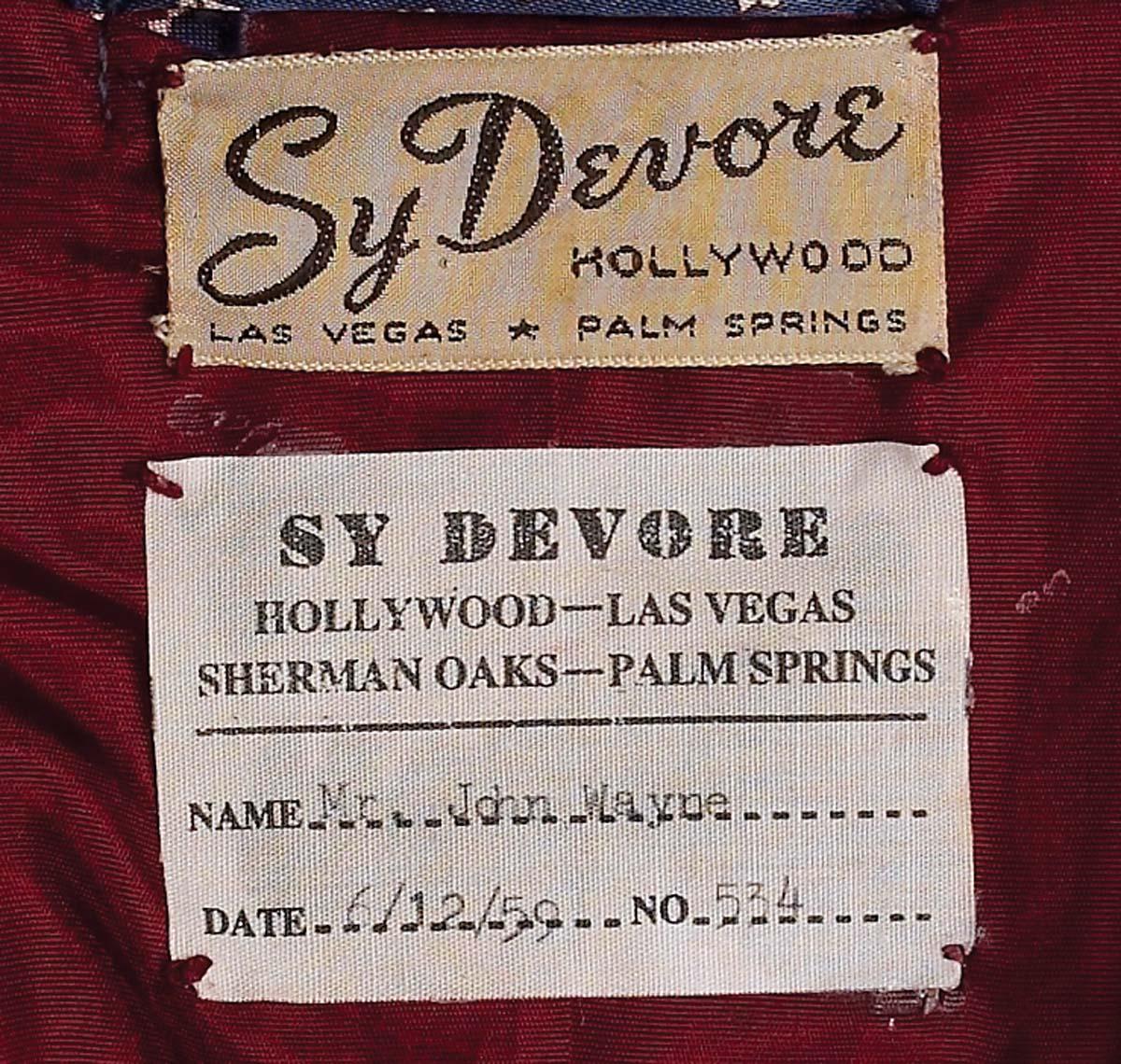 John Wayne’s Monogrammed Satin Robe