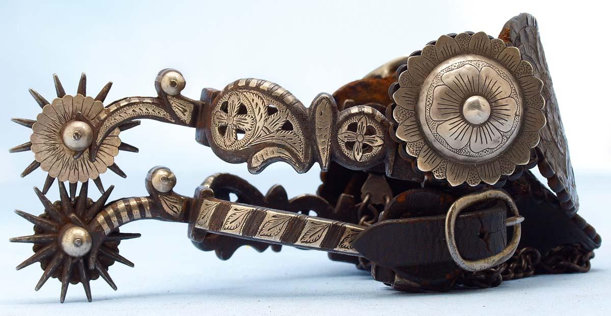 Jesus M Tapia (1856-1931) Full-Mounted Los Angeles, CA Spurs