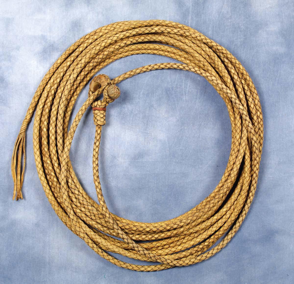 Luis B Ortega 6-plait Rawhide Reata