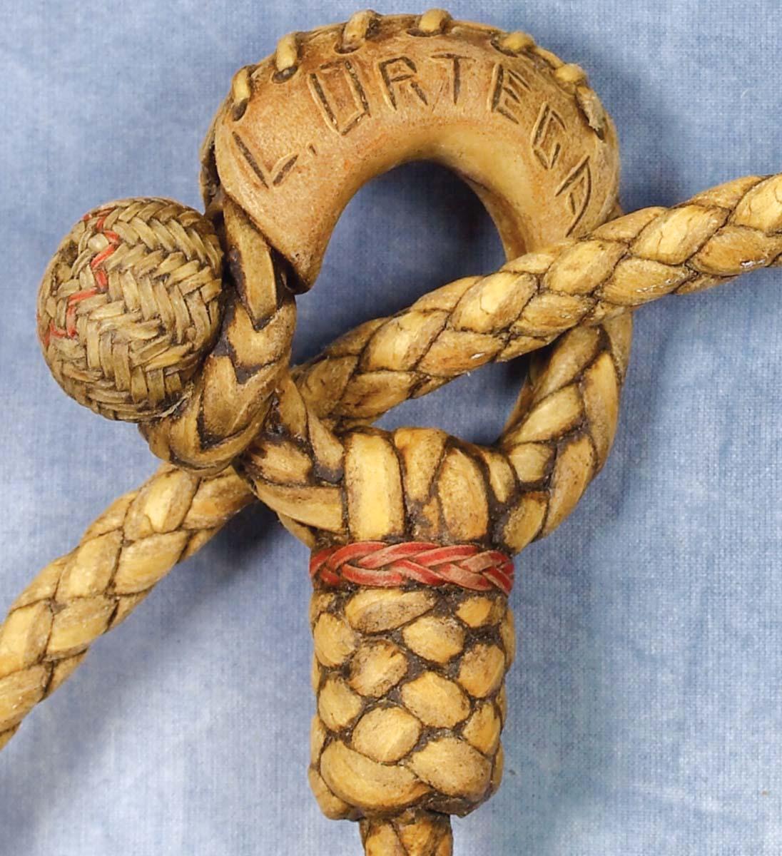 Luis B Ortega 6-plait Rawhide Reata