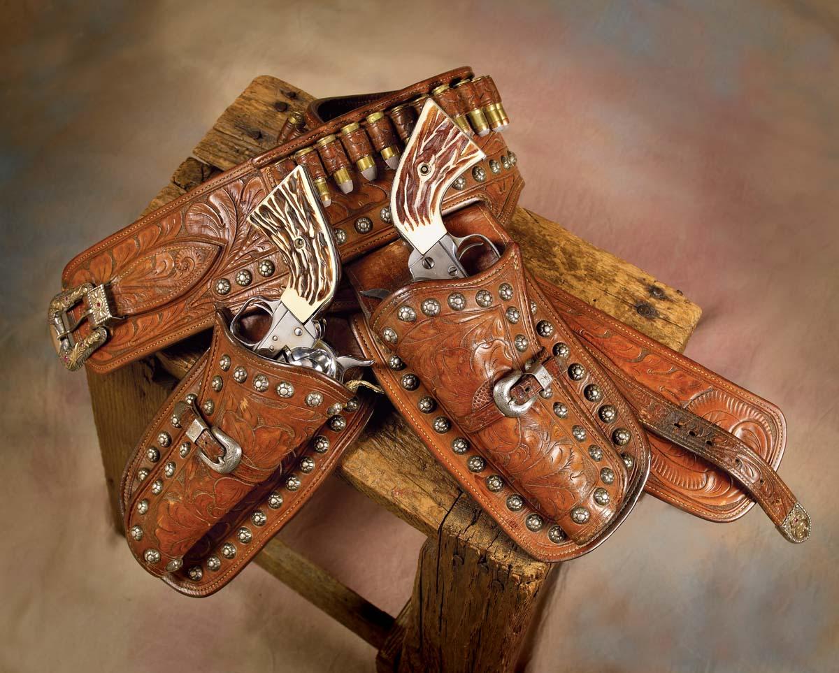 Roy Rogers' Personal Edward H Bohlin Gun Rig with Colts
