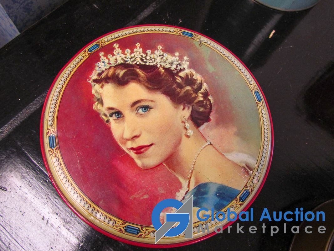 Vintage Tins: Queen Elizabeth ll, Coca-Cola Ect