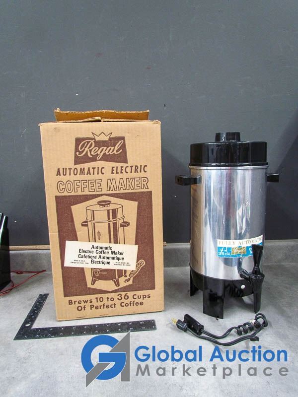 Regal Electric Coffee Maker W/ Original Box