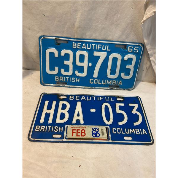 BC license plates