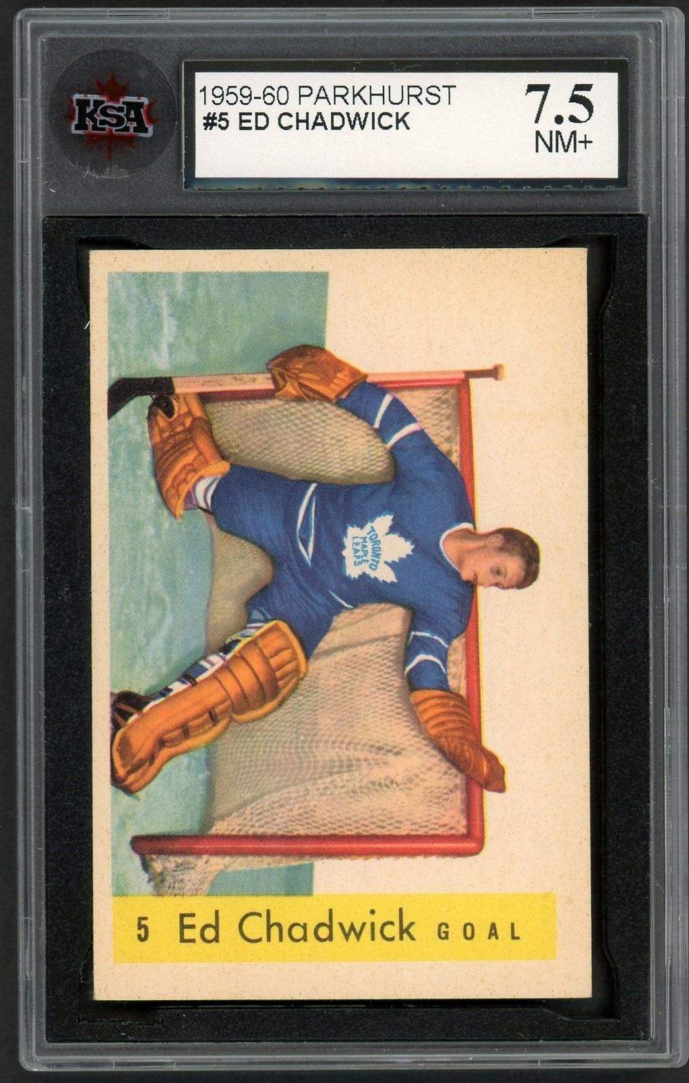 1959-60 Parkhurst #5 Ed Chadwick (KSA 7.5)
