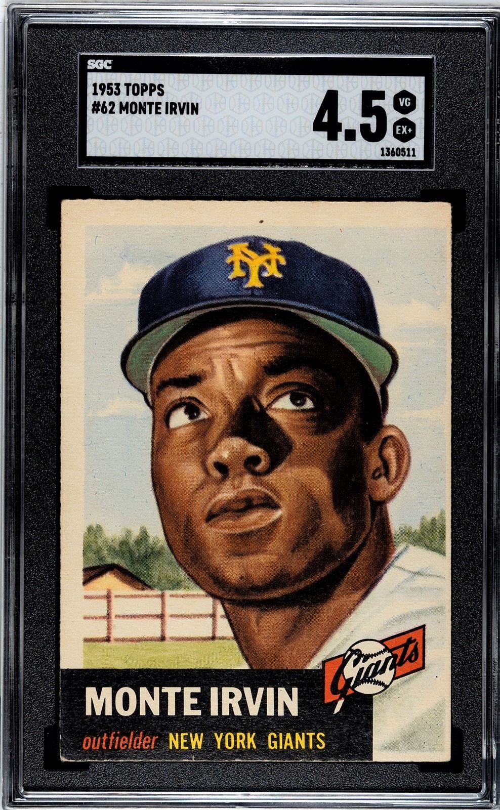 1953 Topps #62 Monte Irvin (SGC 4.5)